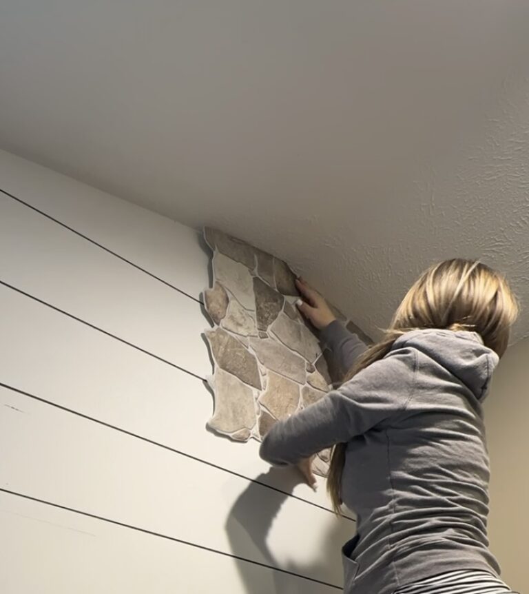 DIY Faux Stone Accent Wall: A FAST way to achieve a completely ...