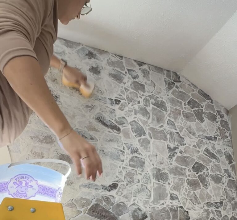 DIY Faux Stone Accent Wall: A FAST way to achieve a completely ...